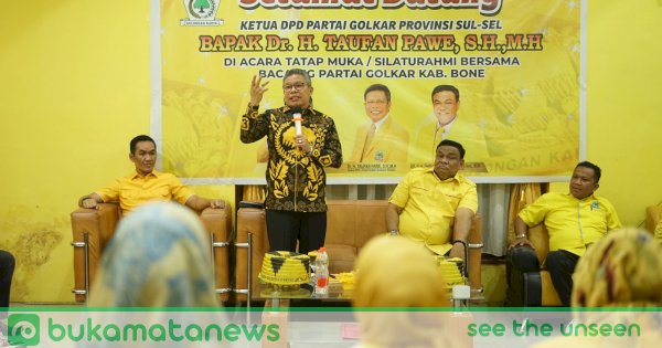 Didampingi Fashar Padjalangi, Taufan Pawe Pimpin Konsolidasi Golkar Bone