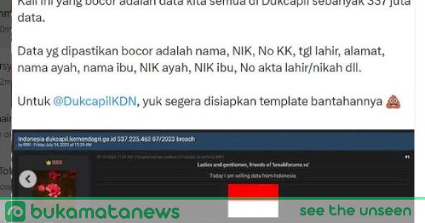 Astaga! 337 Juta Data Dukcapil Bocor di Pasar Gelap, Pemerintah Bakal ...